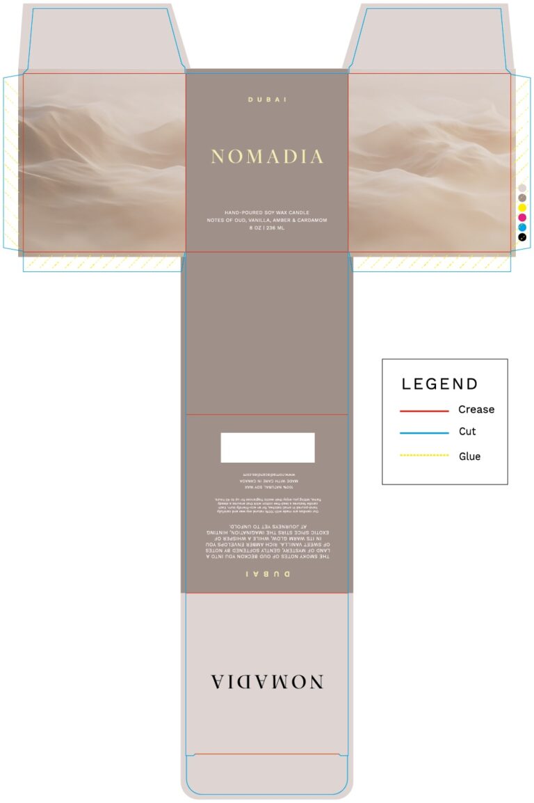 Nomadia Candle Box Design - Onwards Design